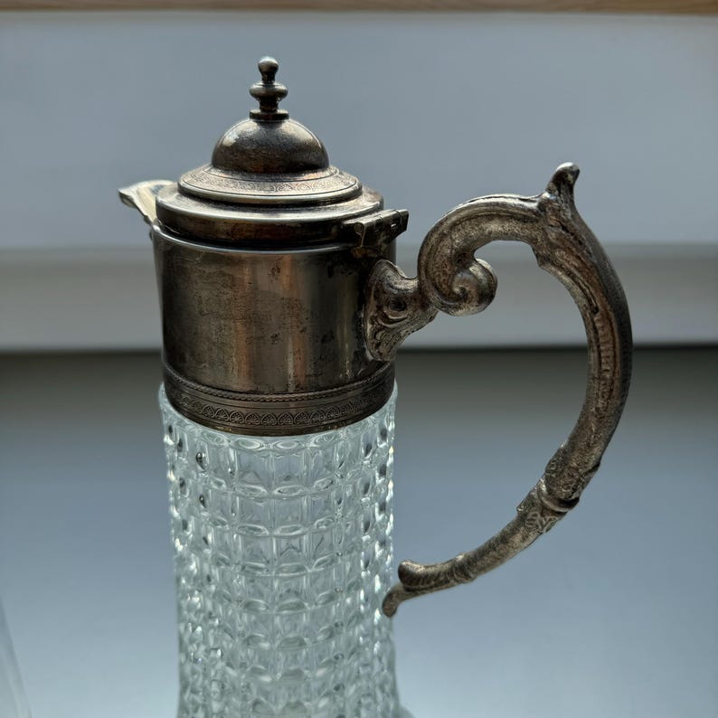Vintage Pitcher With Ice Cubes Insert Italy Silver Plated - Etsy