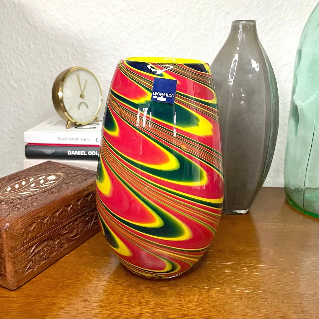 Glass Vase Leonard Germany - Etsy
