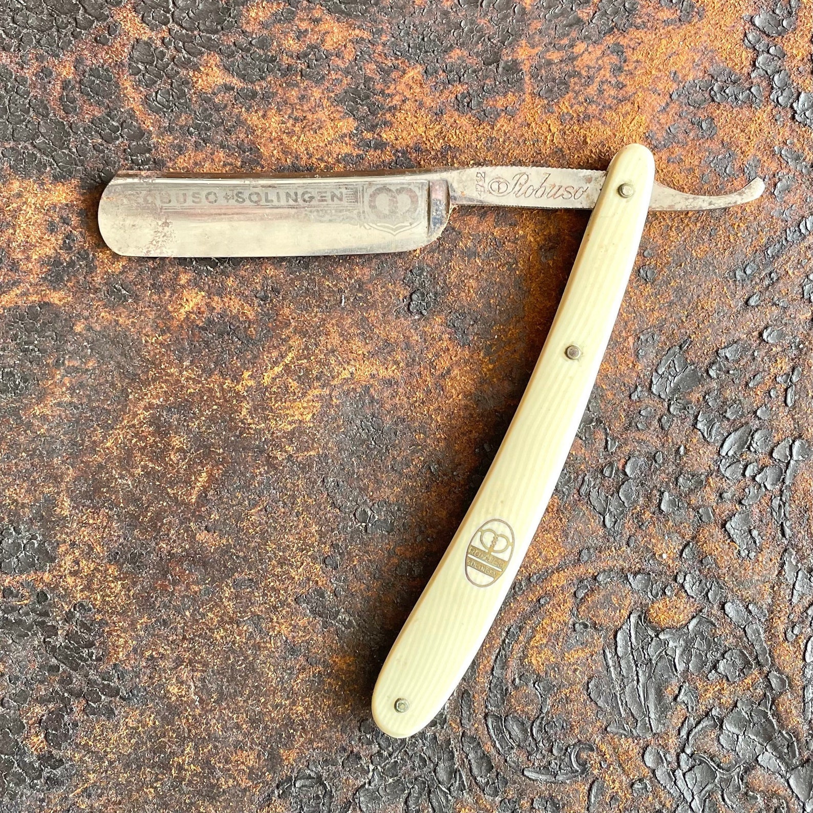 Robuso Solingen Vintage Straight Razor Germany - Etsy