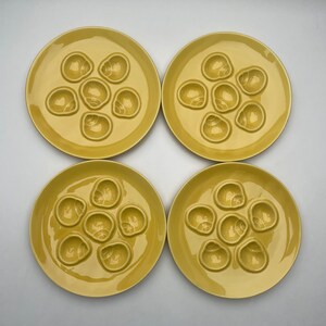 Escargot Plates France Yellow Ceramic - Etsy