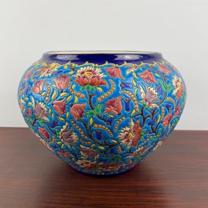 Large Vase Emaux De Longwy France Ceramic - Etsy