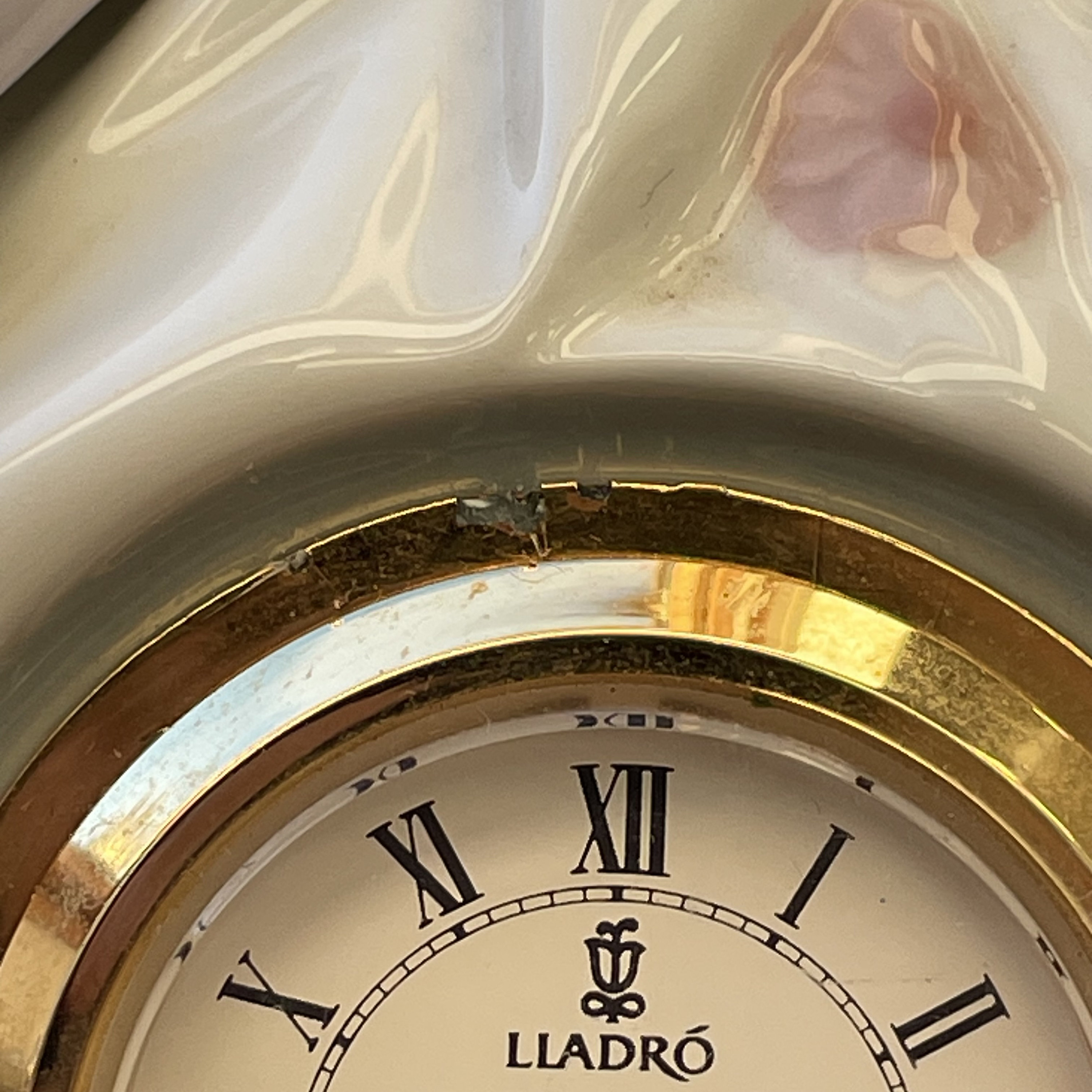 Bow Clock 5970 Lladro Spain Porcelain - Etsy