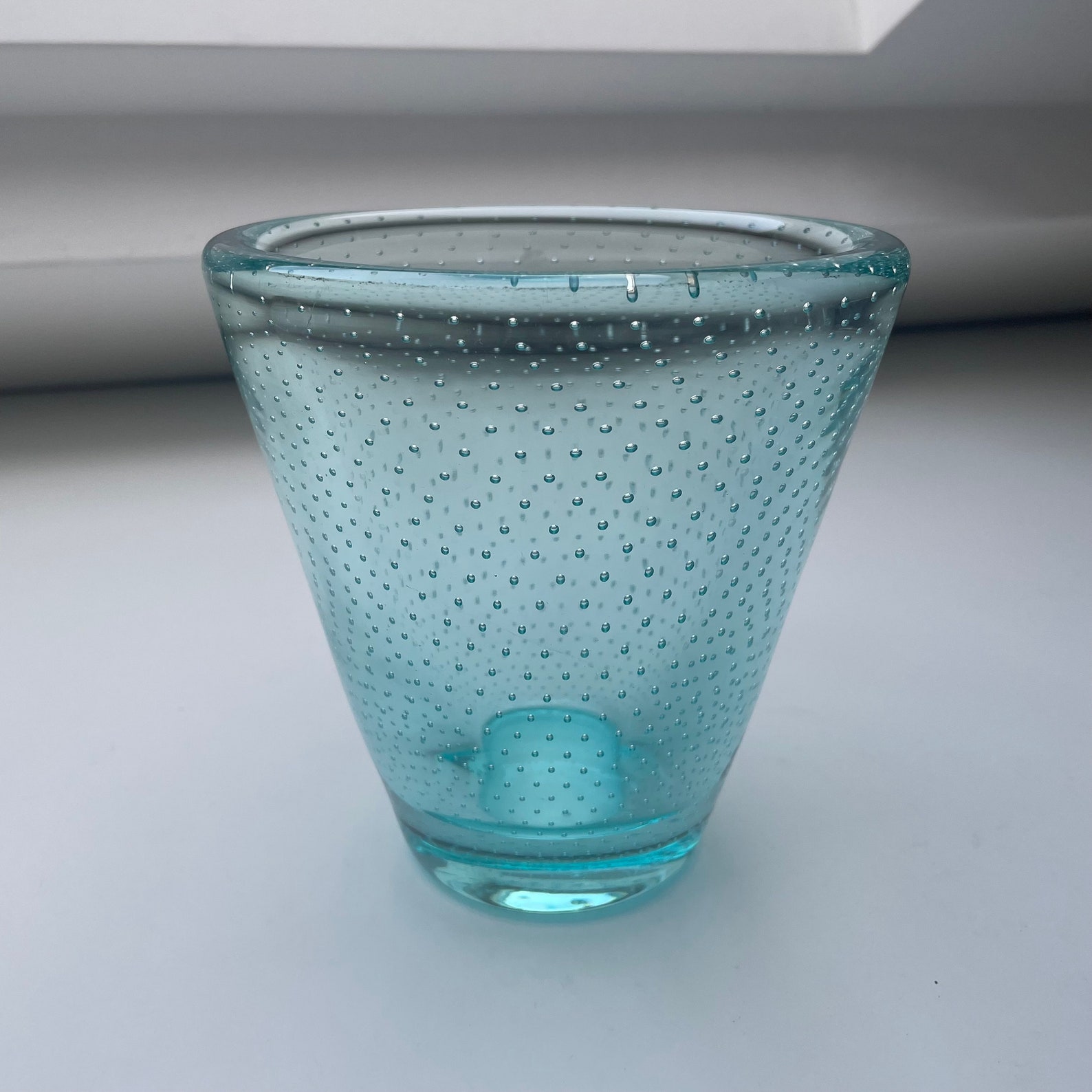 Decorative Vase Controlled Bubbles Glass - Etsy