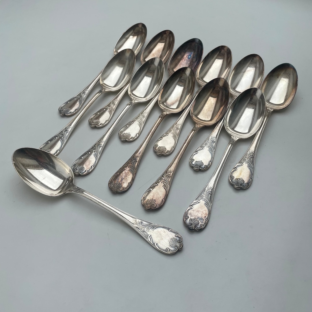 Large Spoons Marly Christofle Paris France Silver Plated - Etsy