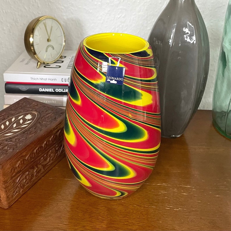 Glass Vase Leonard Germany - Etsy