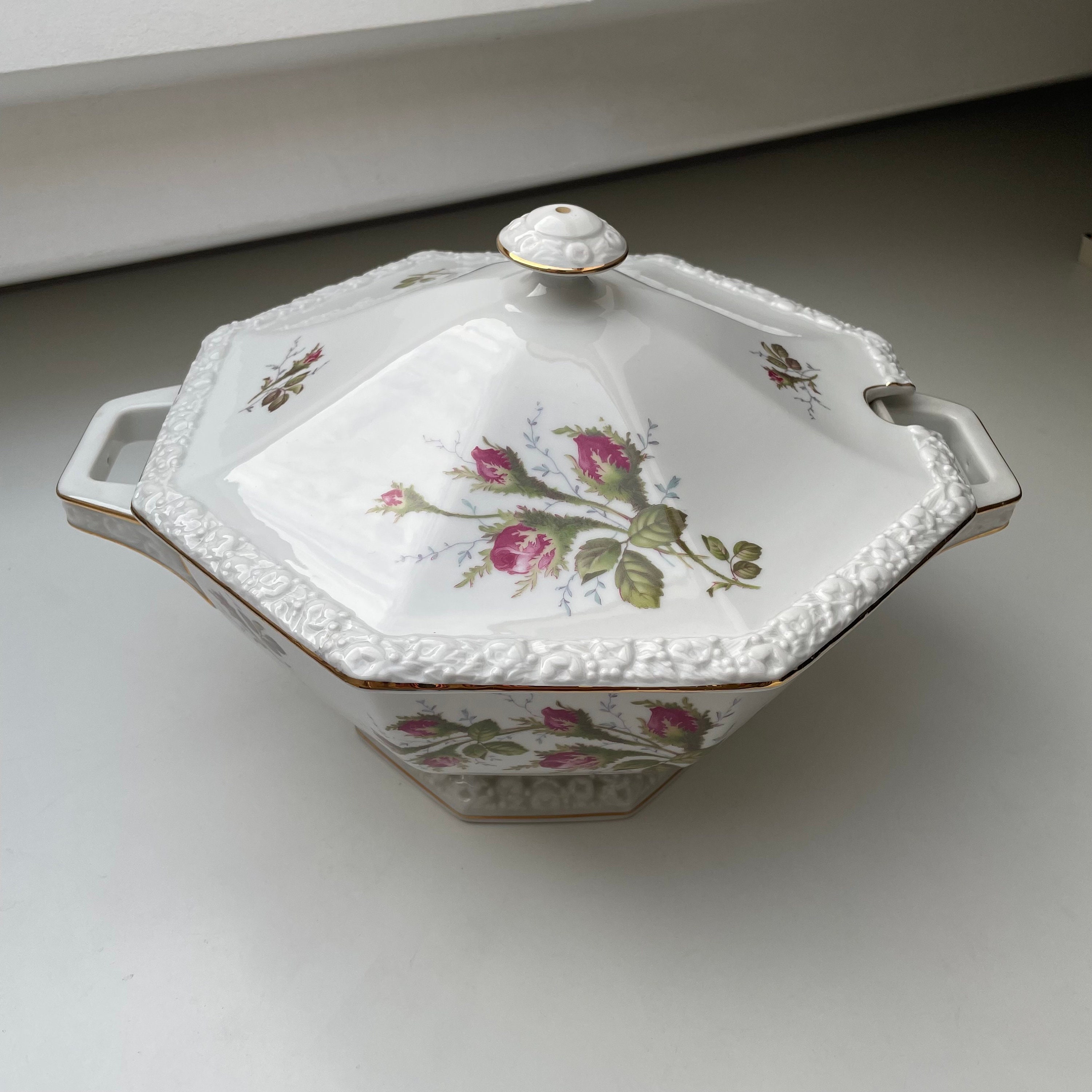 Large Soup Vase Tureen Maria Roses Rosenthal Germany Porcelain - Etsy