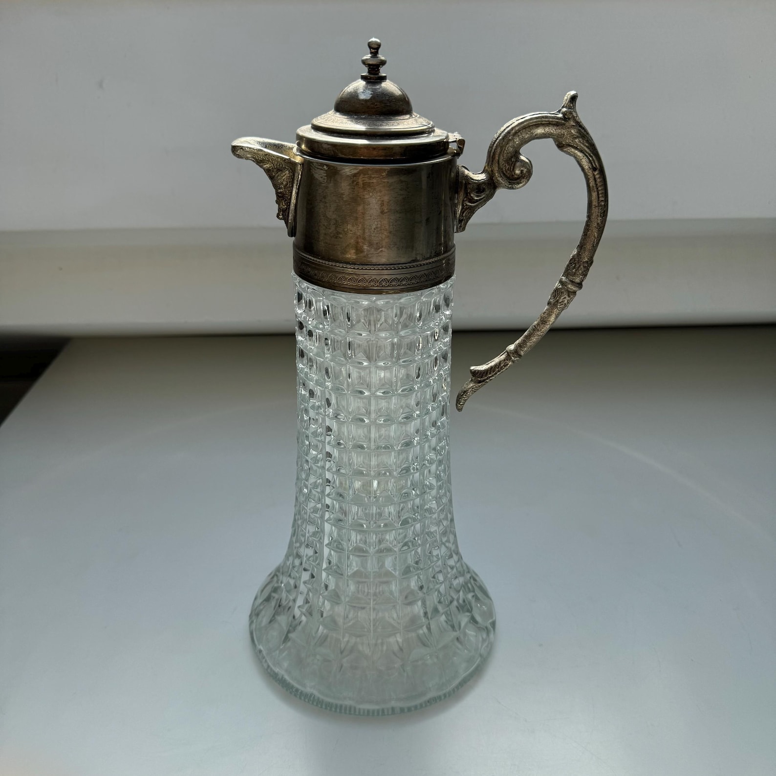 Vintage Pitcher With Ice Cubes Insert Italy Silver Plated - Etsy