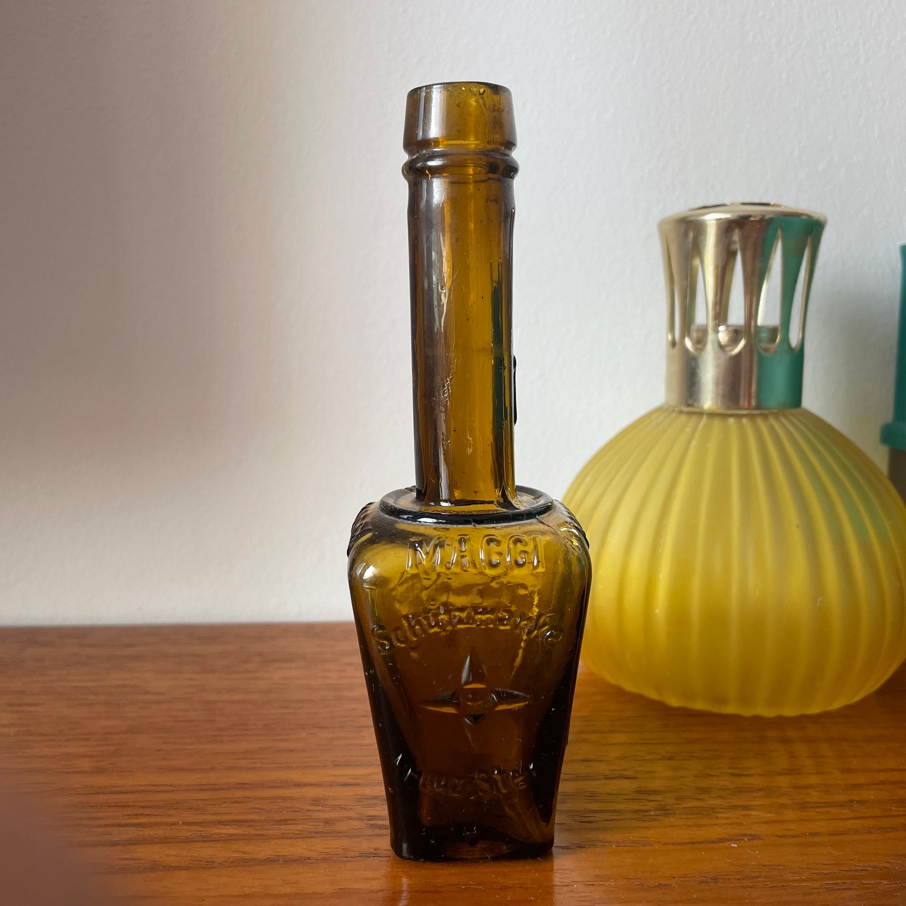 Collectible Bottle Maggi Sauce Amber Glass - Etsy