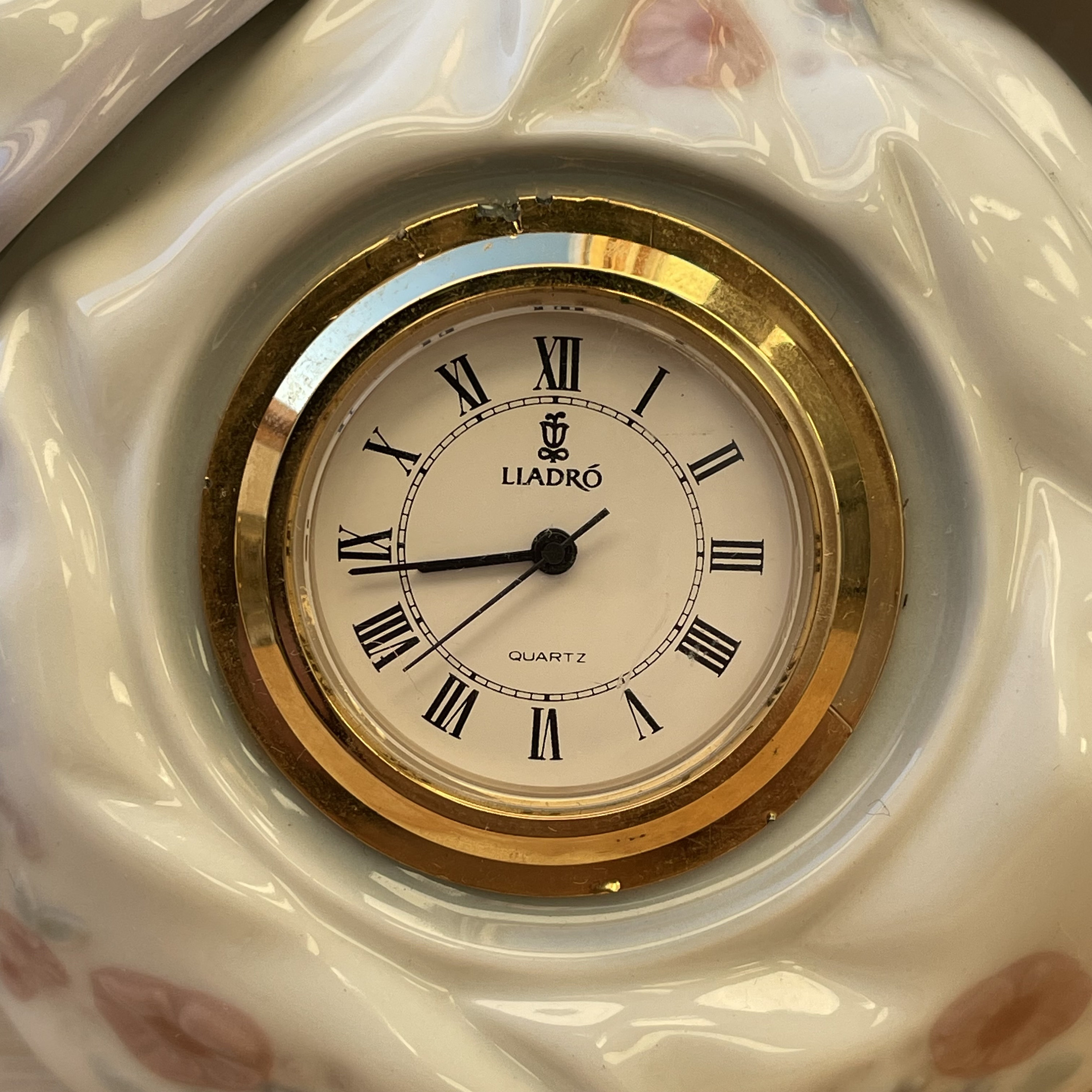 Bow Clock 5970 Lladro Spain Porcelain - Etsy