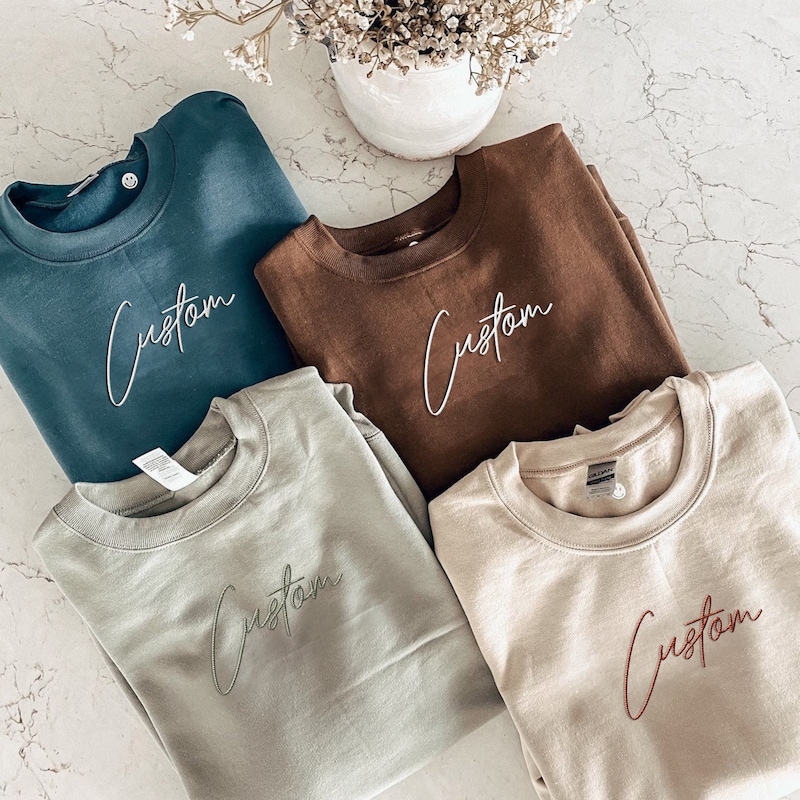 Embroidered T Shirts - Etsy