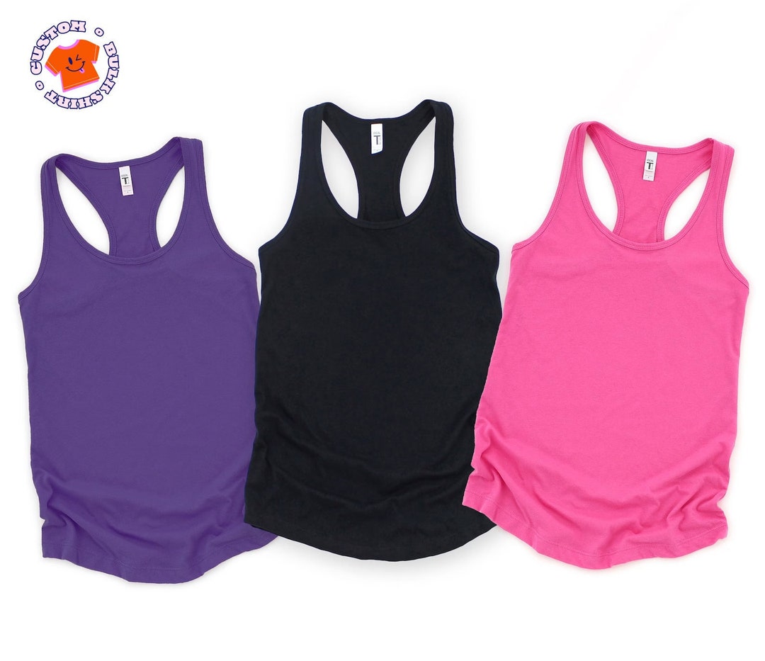 Blank Tank Top for Women Next Level Racerback Tank Tops Everyday Relax ...