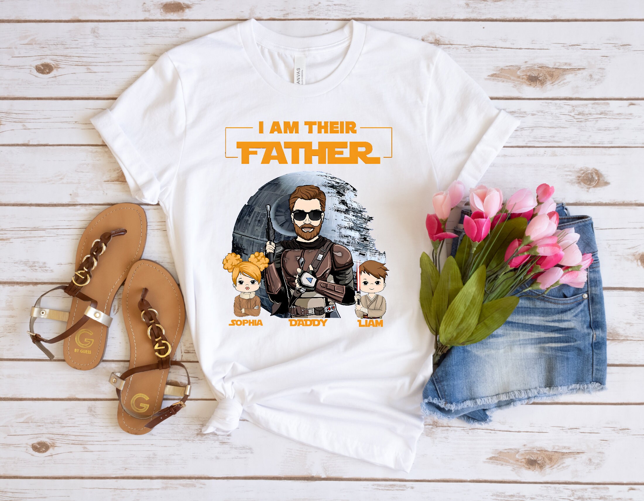 Custom Father's Day Shirt, I Am Their Father, Father's Day Shirts, Dad ...