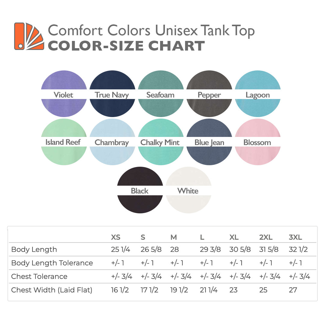 Comfort Colors Tank Tops Unisex Tanks %100 Cotton Blank Trendy Soft ...