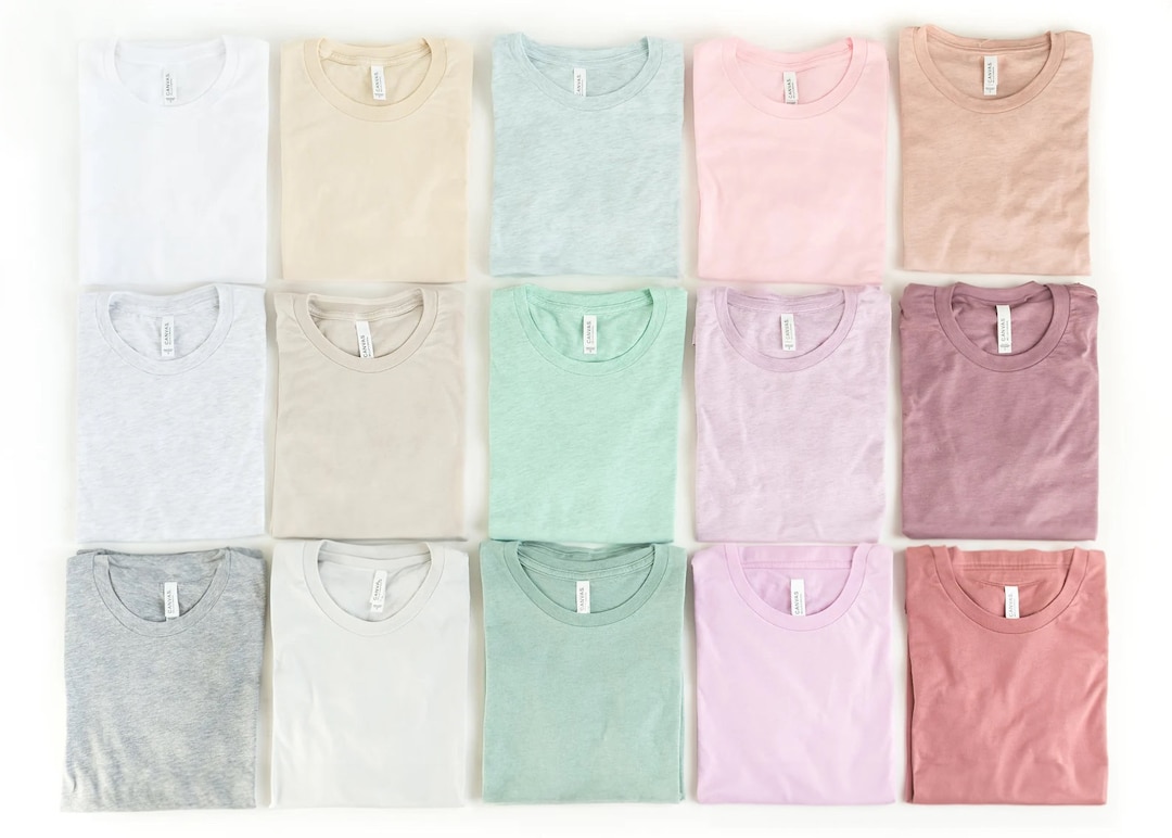 Comfort Colors Shirts, %100 Cotton T-shirts Trendy Soft Vintage Colored ...