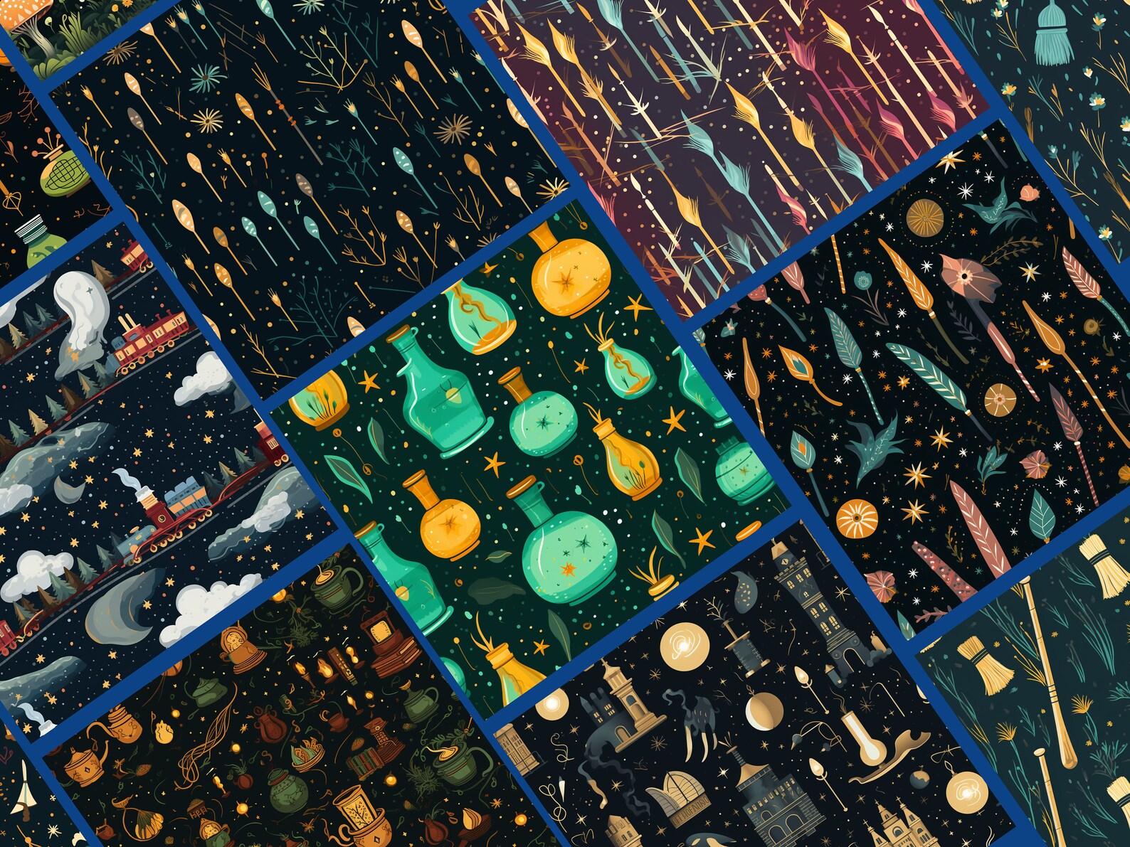 Wizarding World Mythical Magic Paper Patterns [scrapbooking] - Etsy