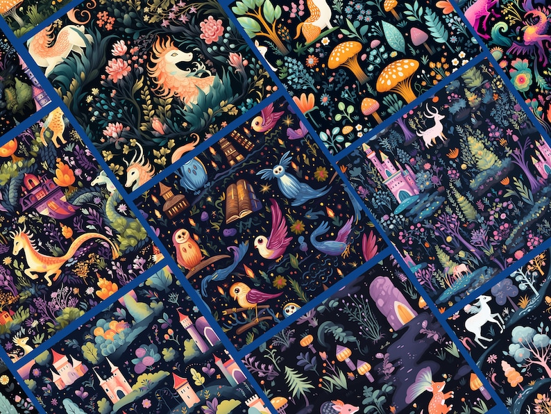 Wizarding World Mythical Magic Paper Patterns [scrapbooking] - Etsy