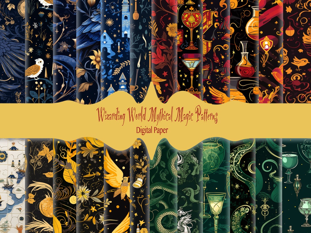 Wizarding World Mythical Magic Paper Patterns [scrapbooking] - Etsy