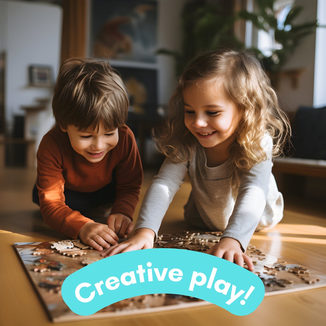 Custom Kids' Puzzle, 30-piece, Artsy Cute Cat Puzzle for Kids, Gift for ...