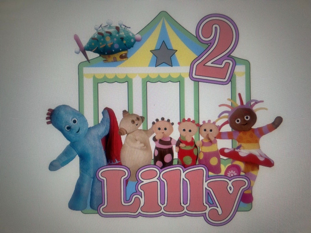 In the Night Garden Cake Topper Personalised Any Name & Age Igglepiggle ...