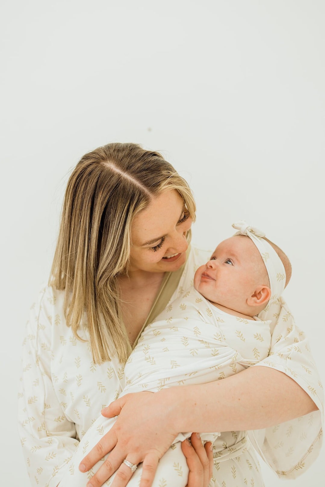 Robe and Swaddle Set, Maternity Robe, Mommy and Me Robe and Swaddle ...