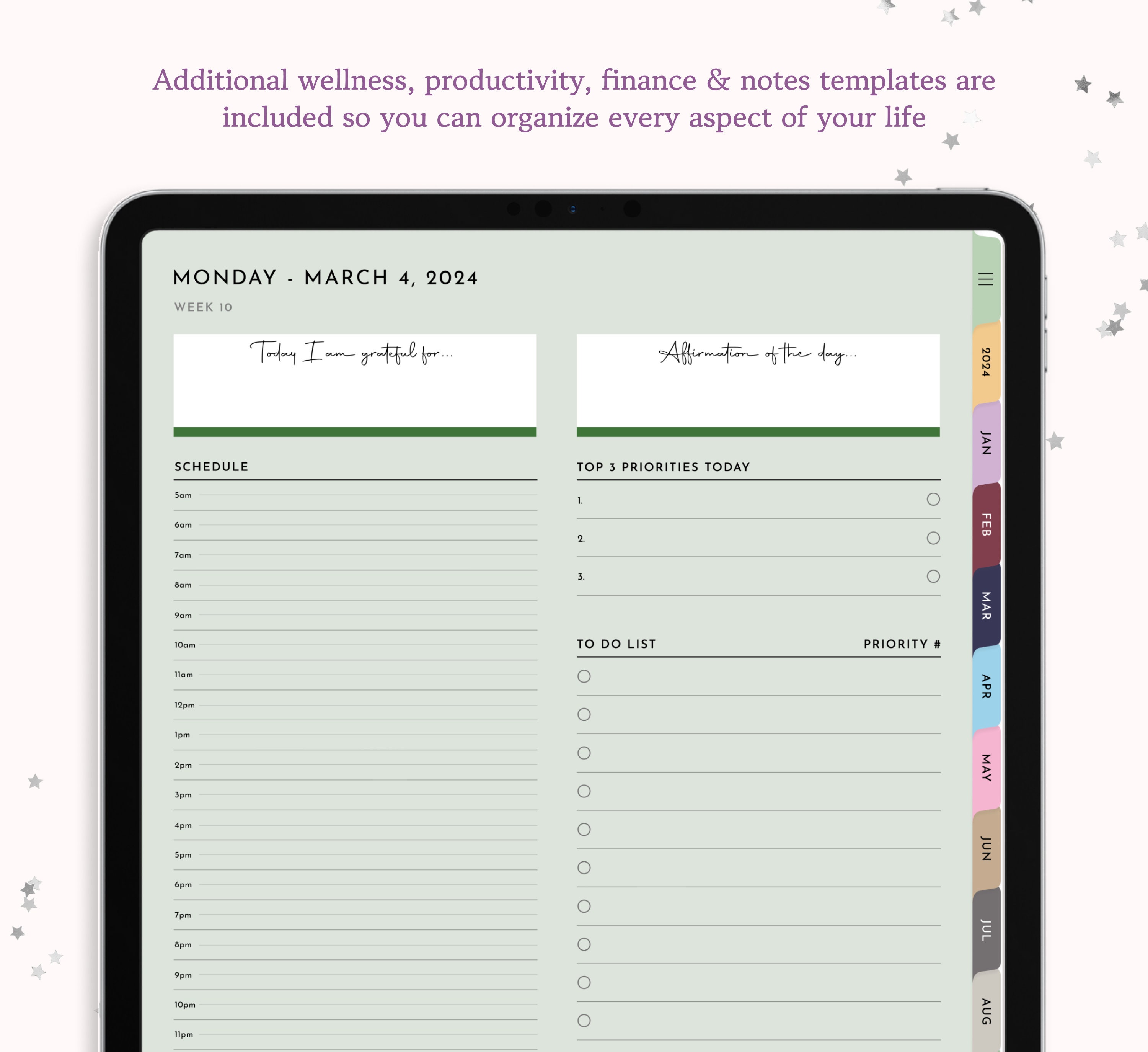 IN MY ERA Planner 2024 Digital Planner 2024 Daily, Weekly & Monthly ...