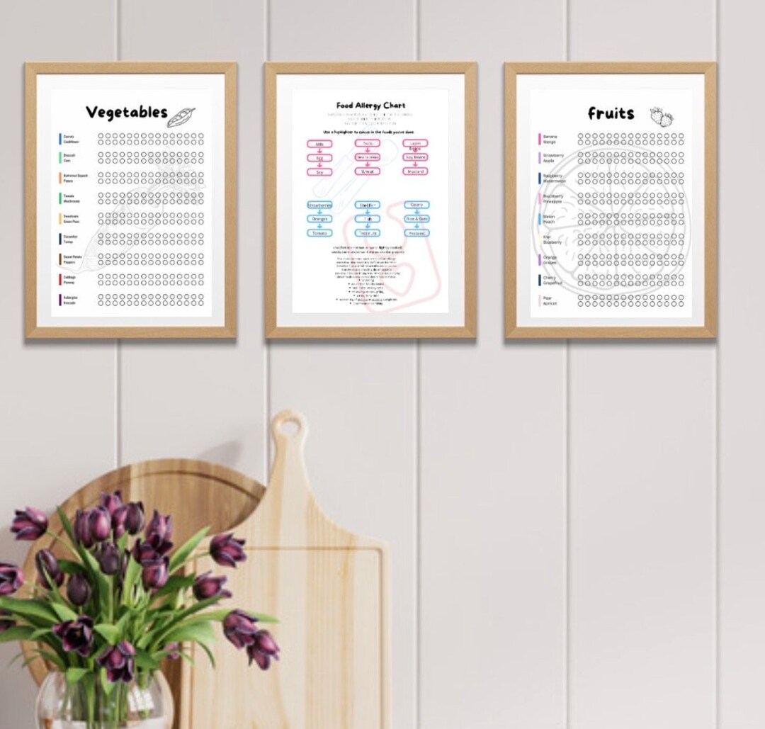 Baby Weaning Chart (3 Pack) - Etsy