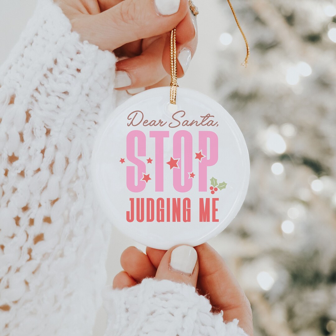 Funny Santa Ornament, Funny Christmas Tree Decoration, Inexpensive Gift ...