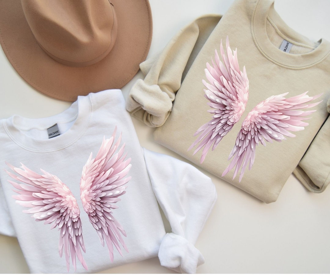 Angel Wings Sweater Guardian Angel Shirt Gift Angel Energy - Etsy