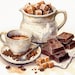 Hot Chocolate Digital Print. Digital Download for Kitchen Decor ...