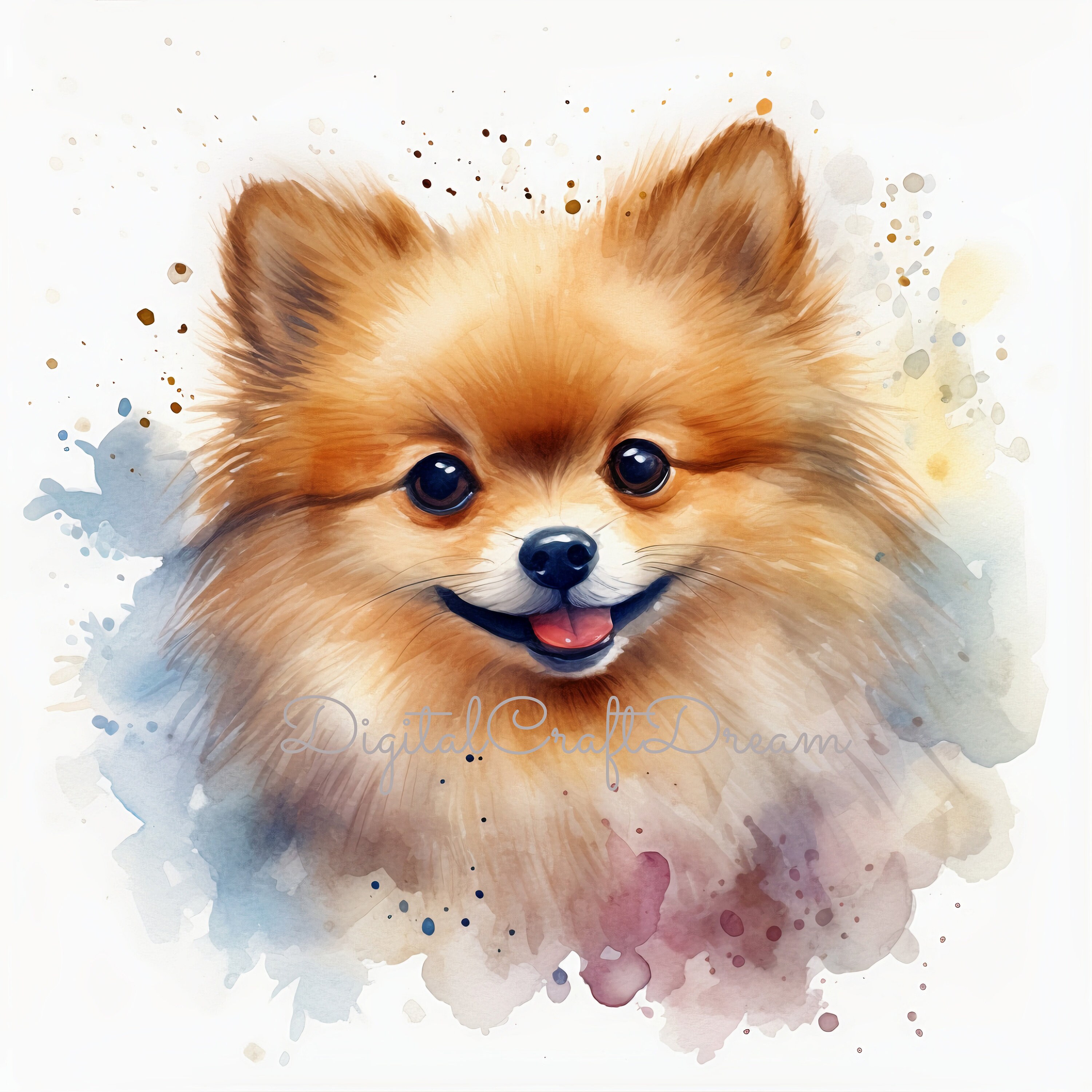 Pomeranian Clipart, 10 High Quality Jpgs, Digital Crafting, Digital ...