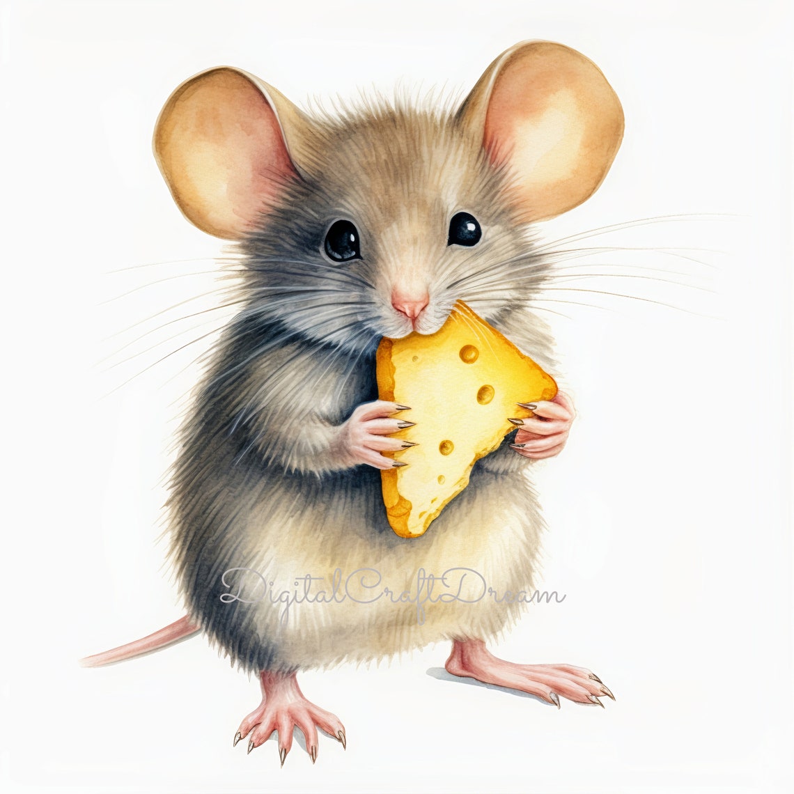 Mouse & Cheese Clipart, 12 High Quality Jpgs, Digital Download, Digital ...