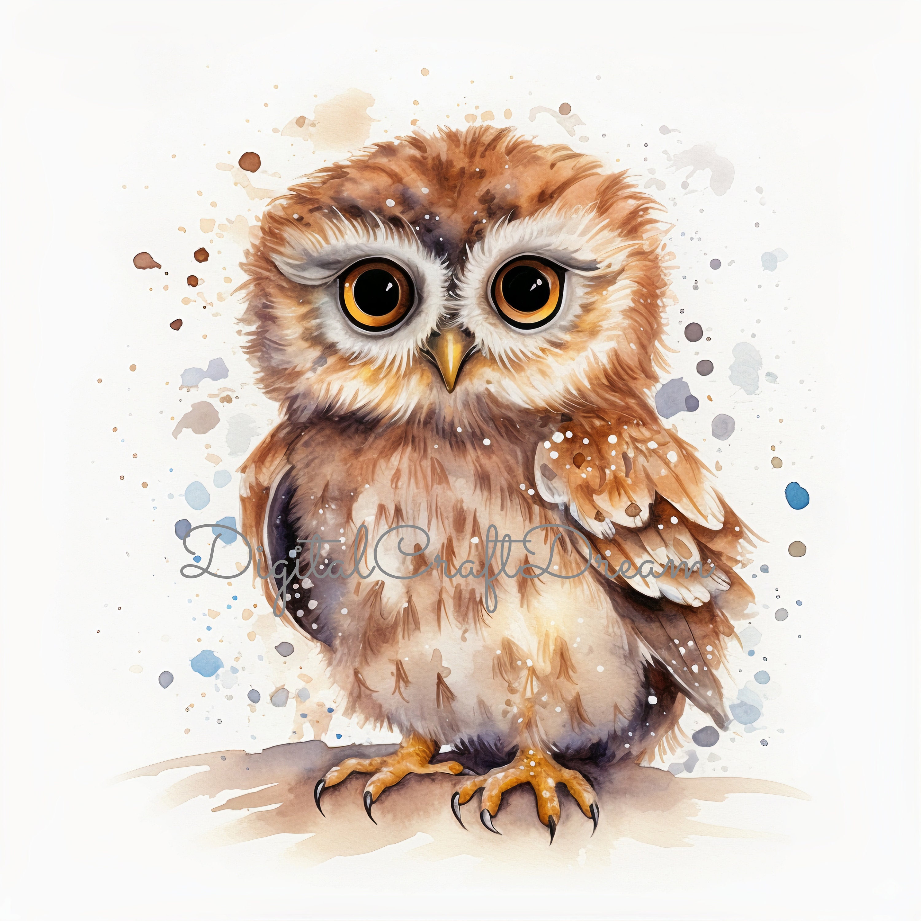 Cute Owl Clipart, 12 High Quality Jpgs, Digital Clipart, Kids Clipart ...