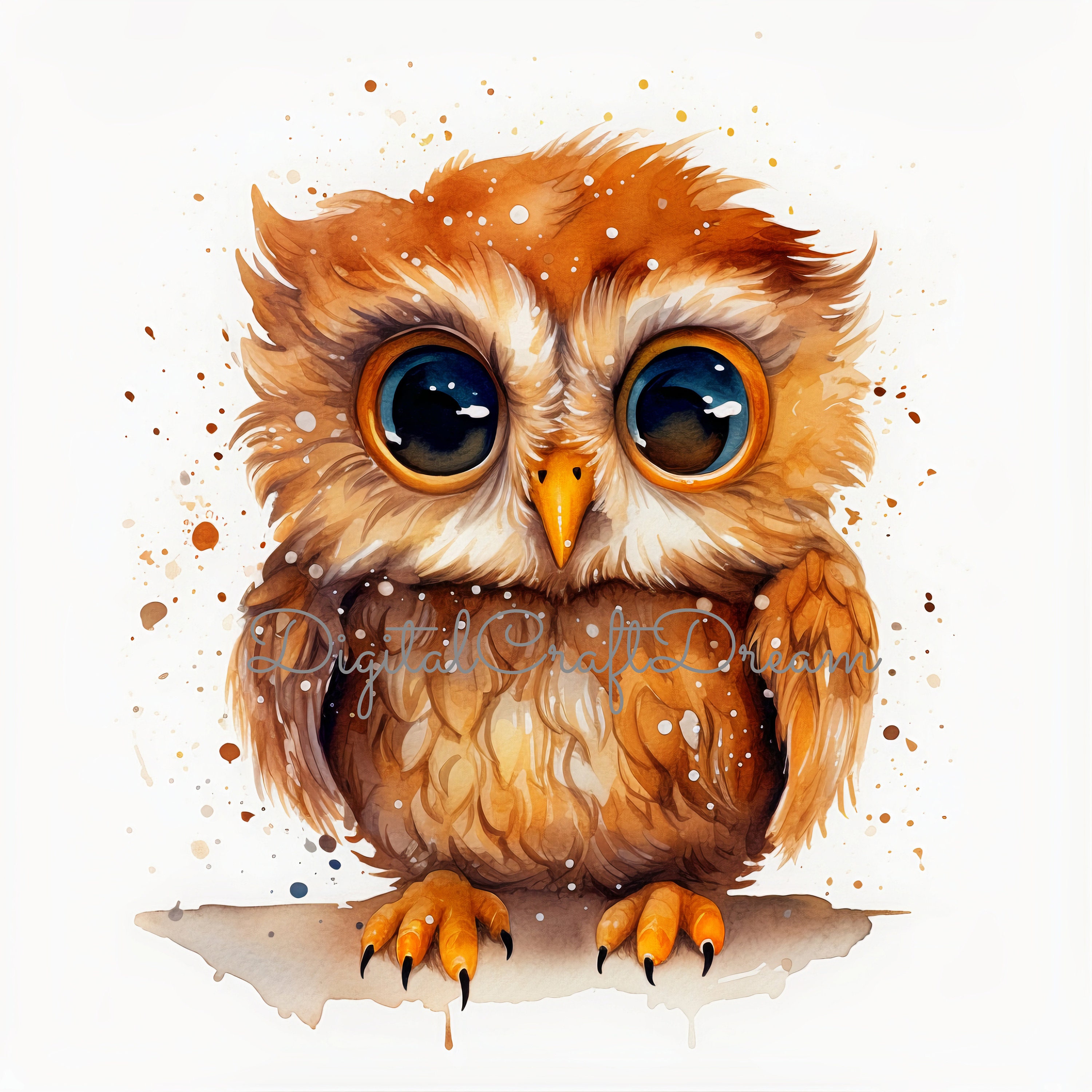 Cute Owl Clipart, 12 High Quality Jpgs, Digital Clipart, Kids Clipart ...