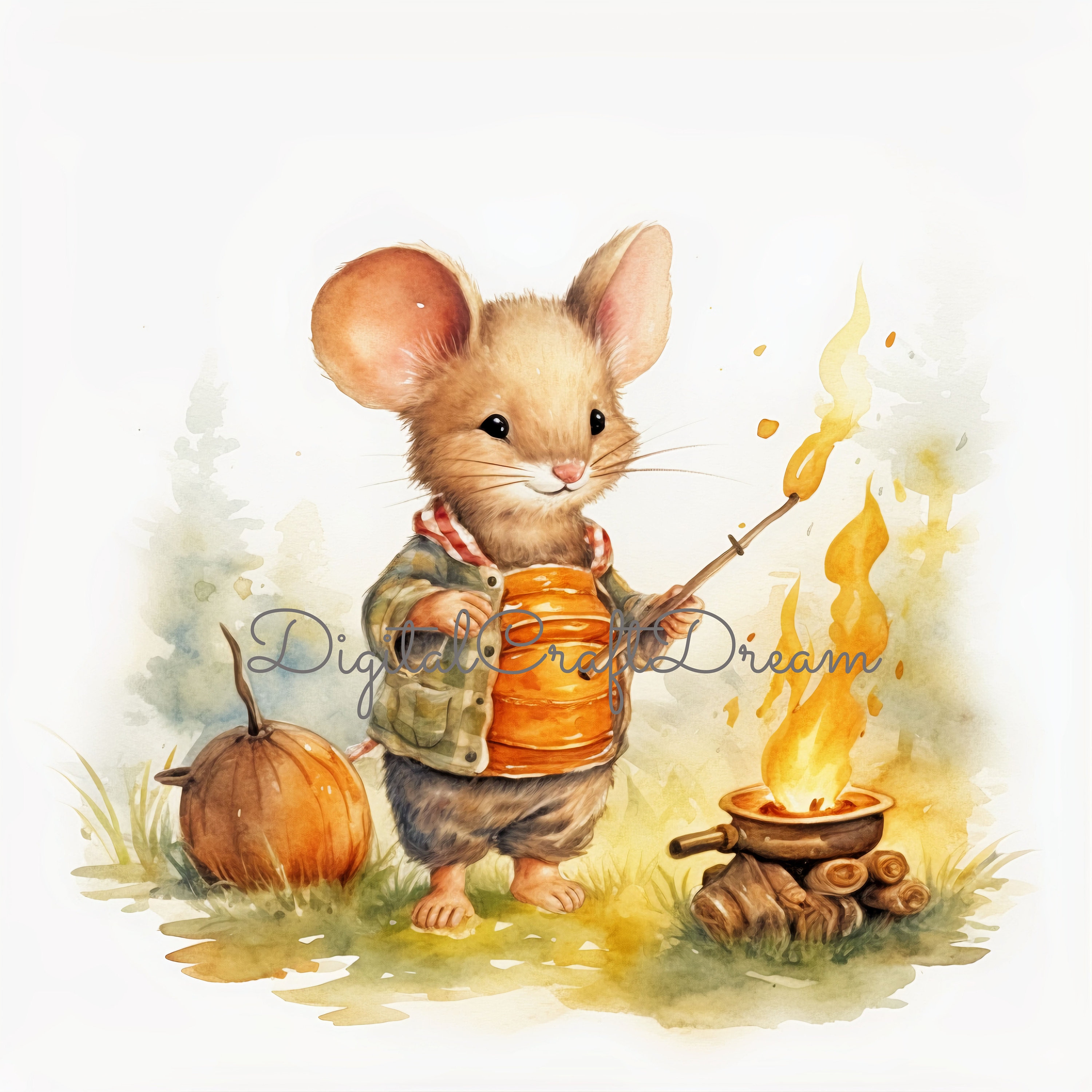 Cute Mouse Clipart, 12 High Quality Jpgs, Digital Download, Digital ...