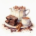 Hot Chocolate Digital Print. Digital Download for Kitchen Decor ...