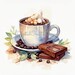 Hot Chocolate Clipart, 12 High Quality Jpgs, Food Images, Digital ...