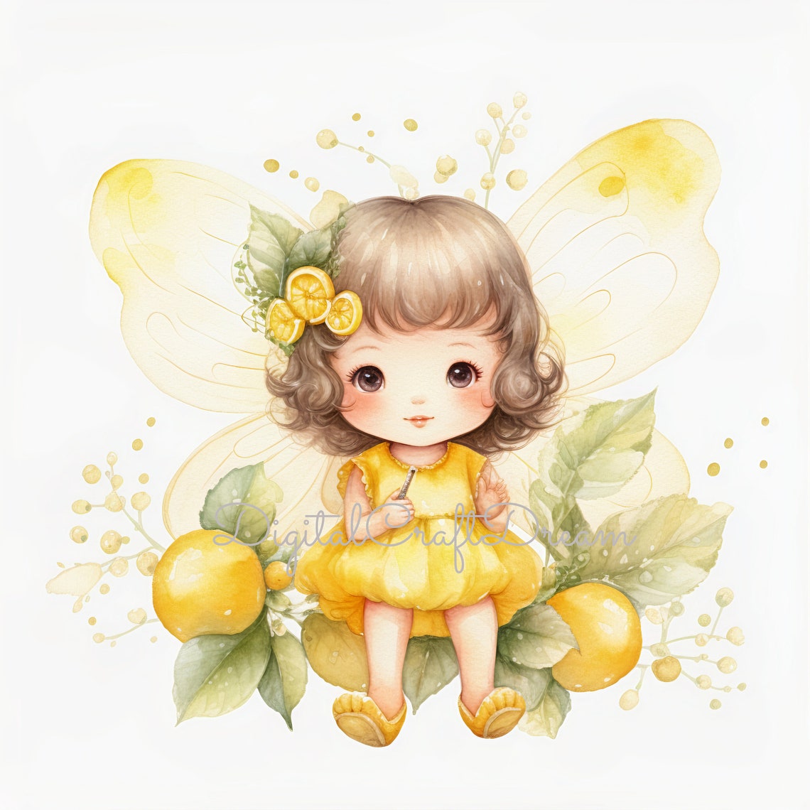 Lemon Girl Clipart, 12 High Quality Jpgs Digital Downlad Clipart ...