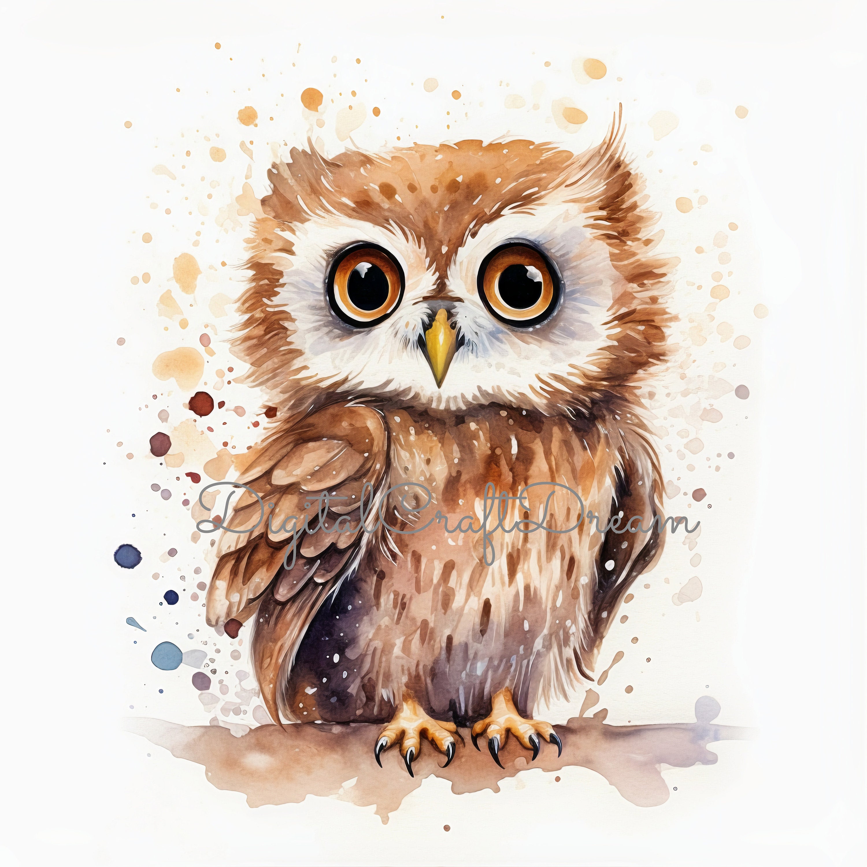 Cute Owl Clipart, 12 High Quality Jpgs, Digital Clipart, Kids Clipart ...