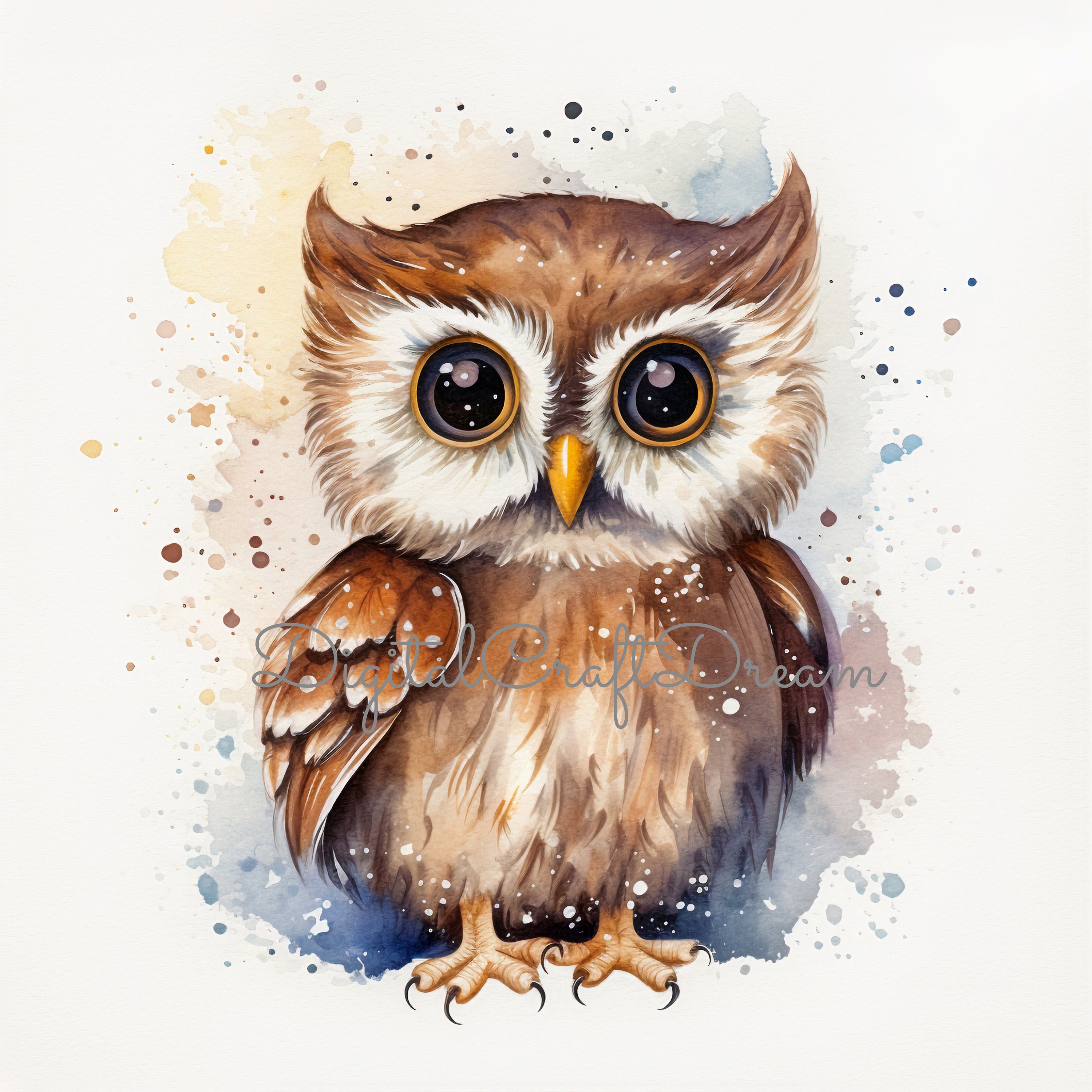 Cute Owl Clipart, 12 High Quality Jpgs, Digital Clipart, Kids Clipart ...