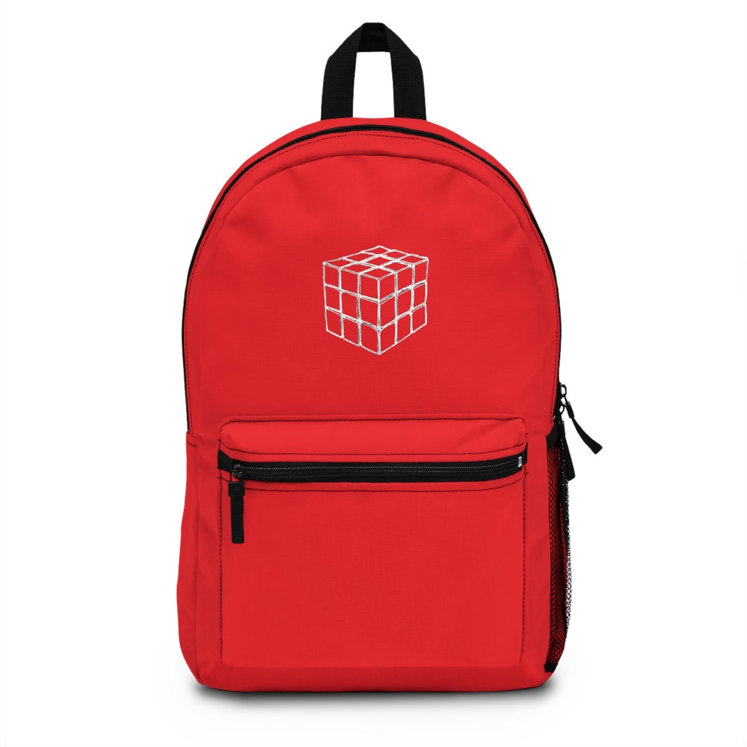 Rubik's Cube Backpack, Red - Etsy