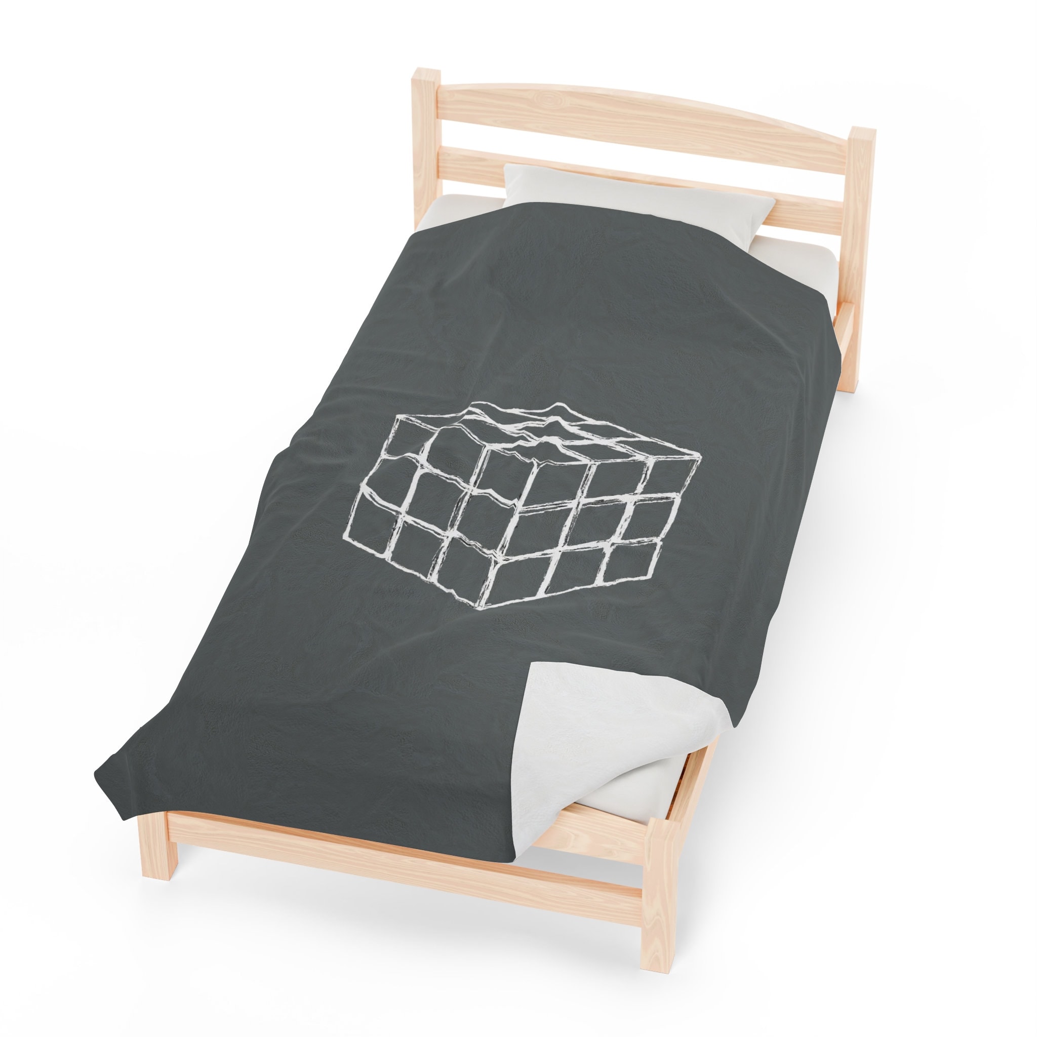 Rubik's Cube Blanket - Velveteen Plush - Etsy