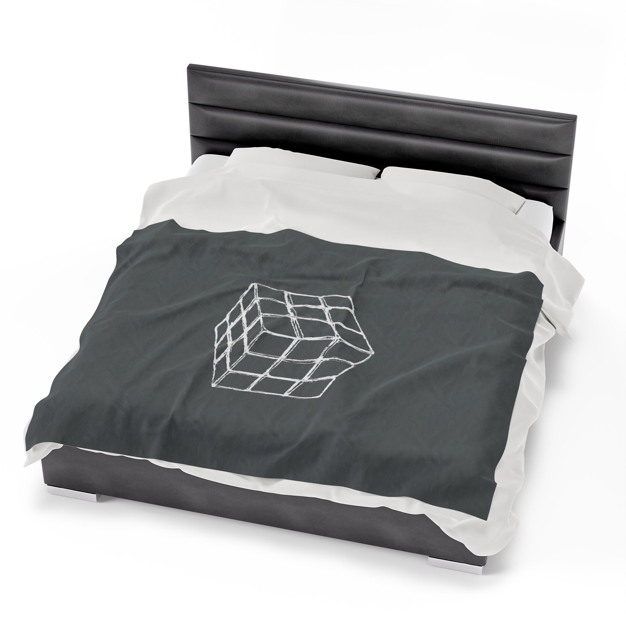 Rubik's Cube Blanket - Velveteen Plush - Etsy