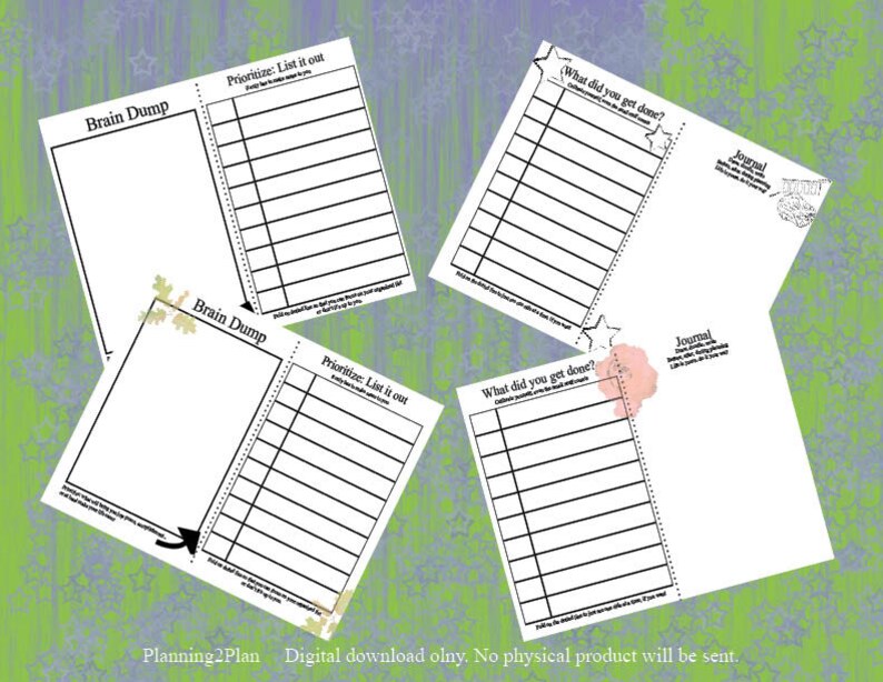 Printable Blank List Templets for Organizing Your Thoughts - Etsy