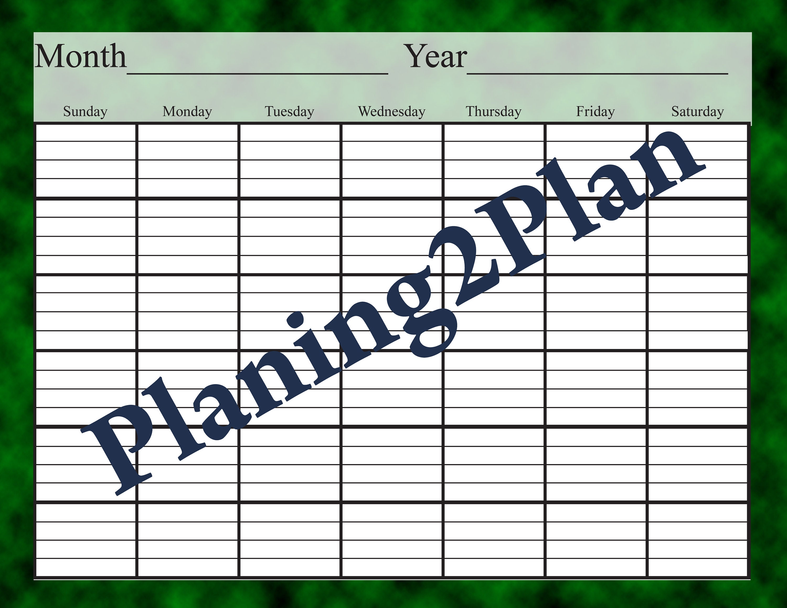 Printable Blank Calendar Templates: Fill-in Planning, Kids Learning ...