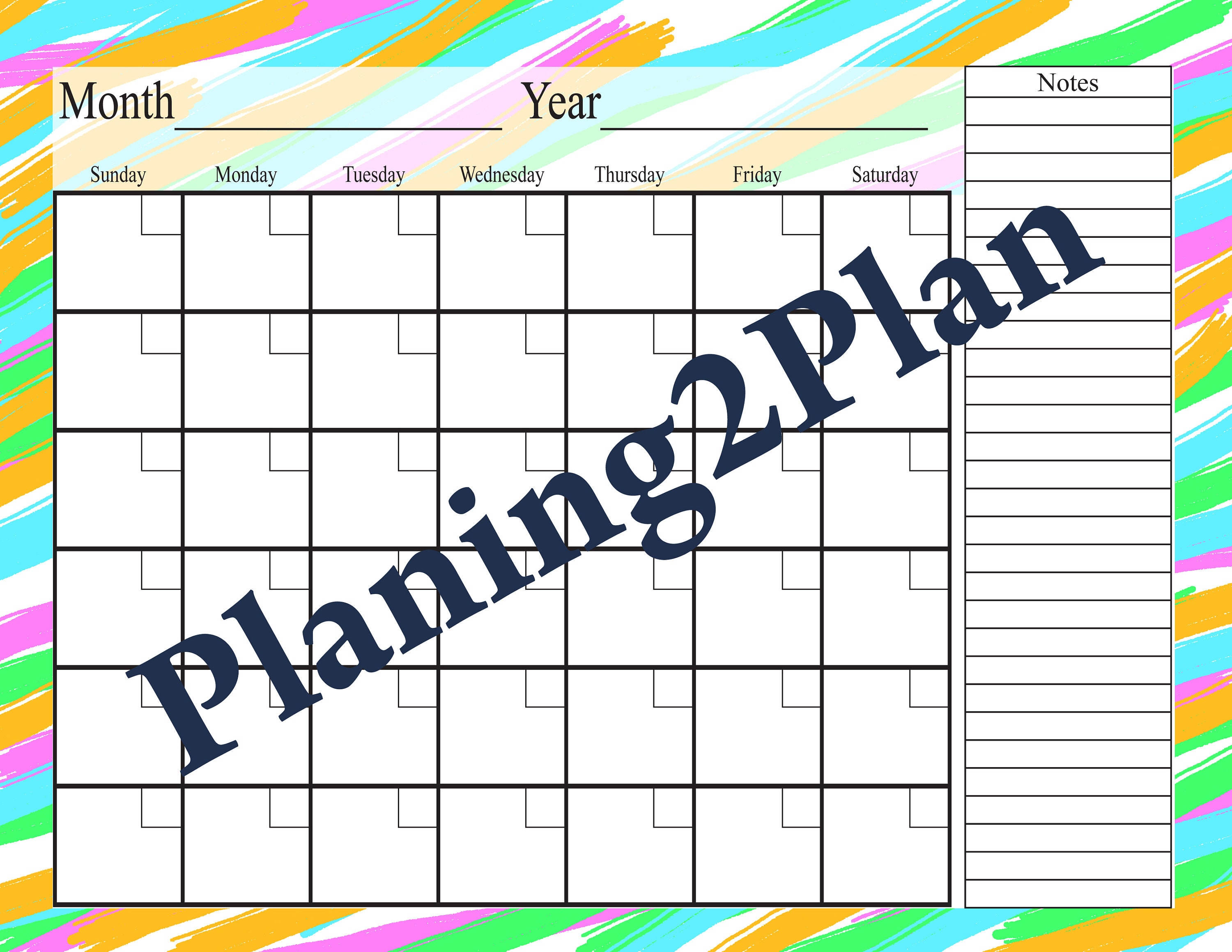 Blank Calendars, Fill in Calendars, Plain Calendars, Blank Calendars ...