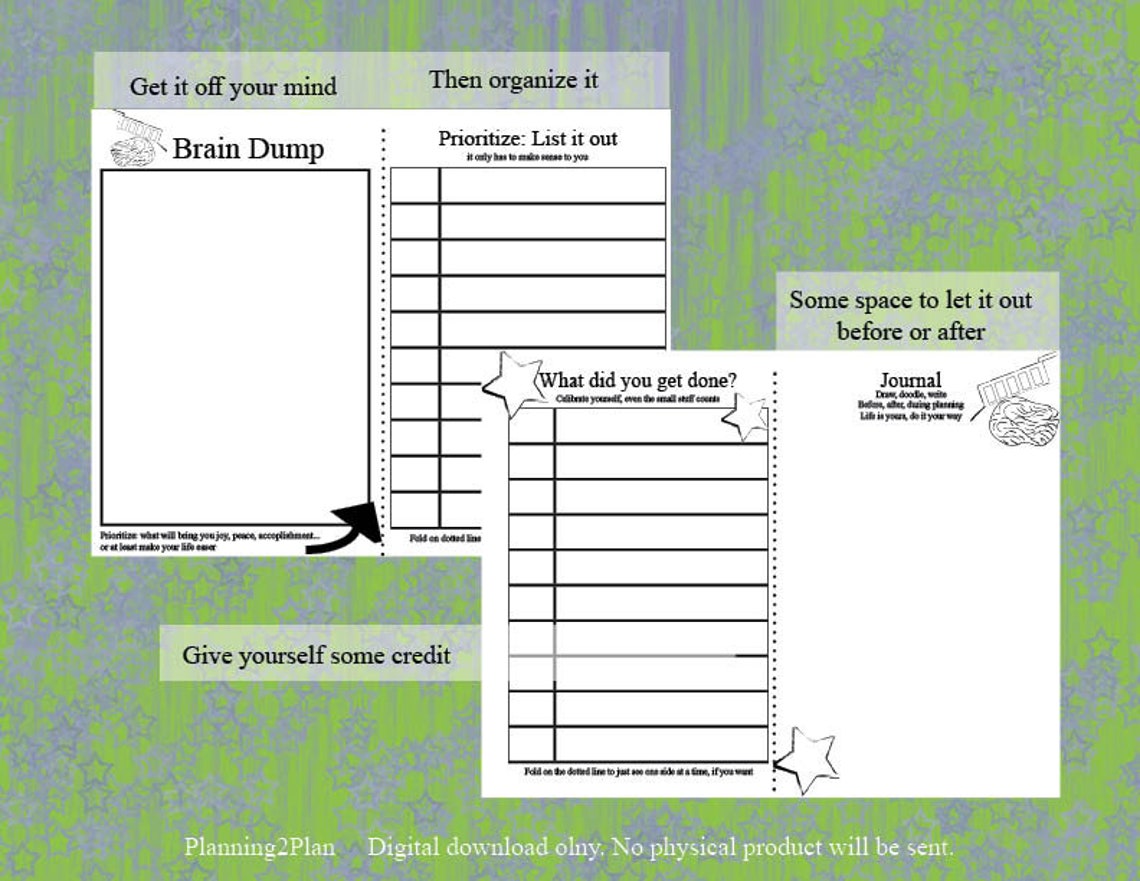 Printable Blank List Templets for Organizing Your Thoughts - Etsy