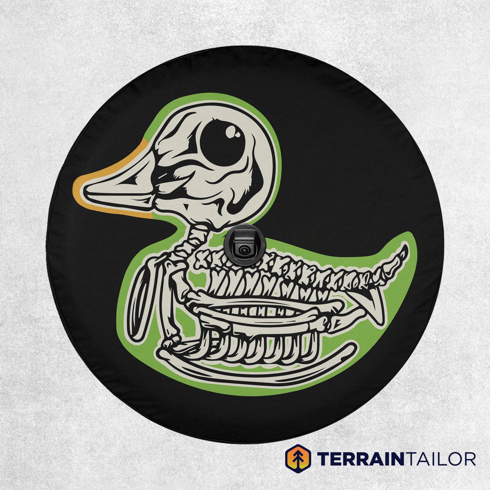 Green Rubber Duck Skeleton Tire Cover Fits Jeeps, Broncos, Suvs ...