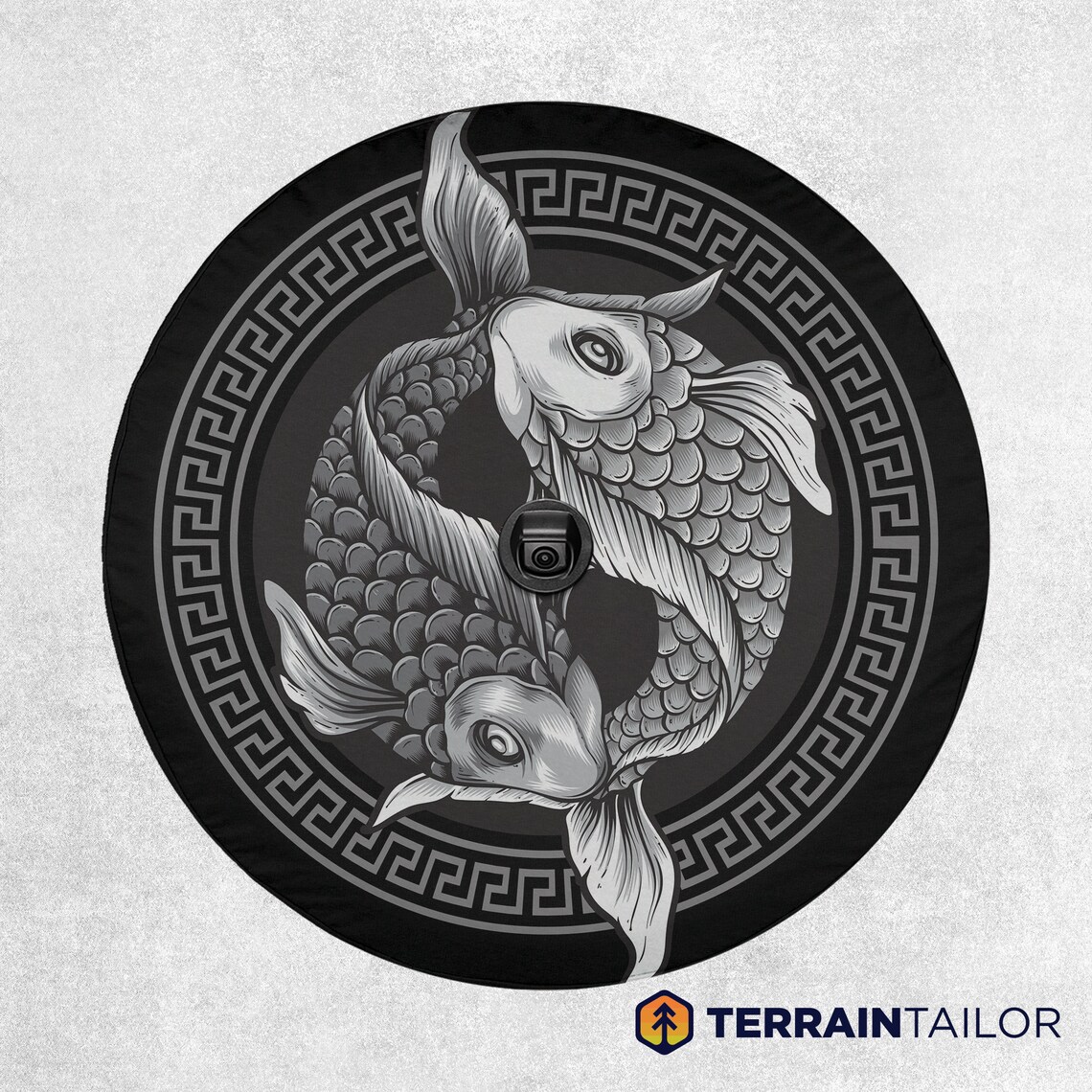 Yin Yang Koi Fish Design Tire Cover Fits Jeeps Broncos Suvs - Etsy