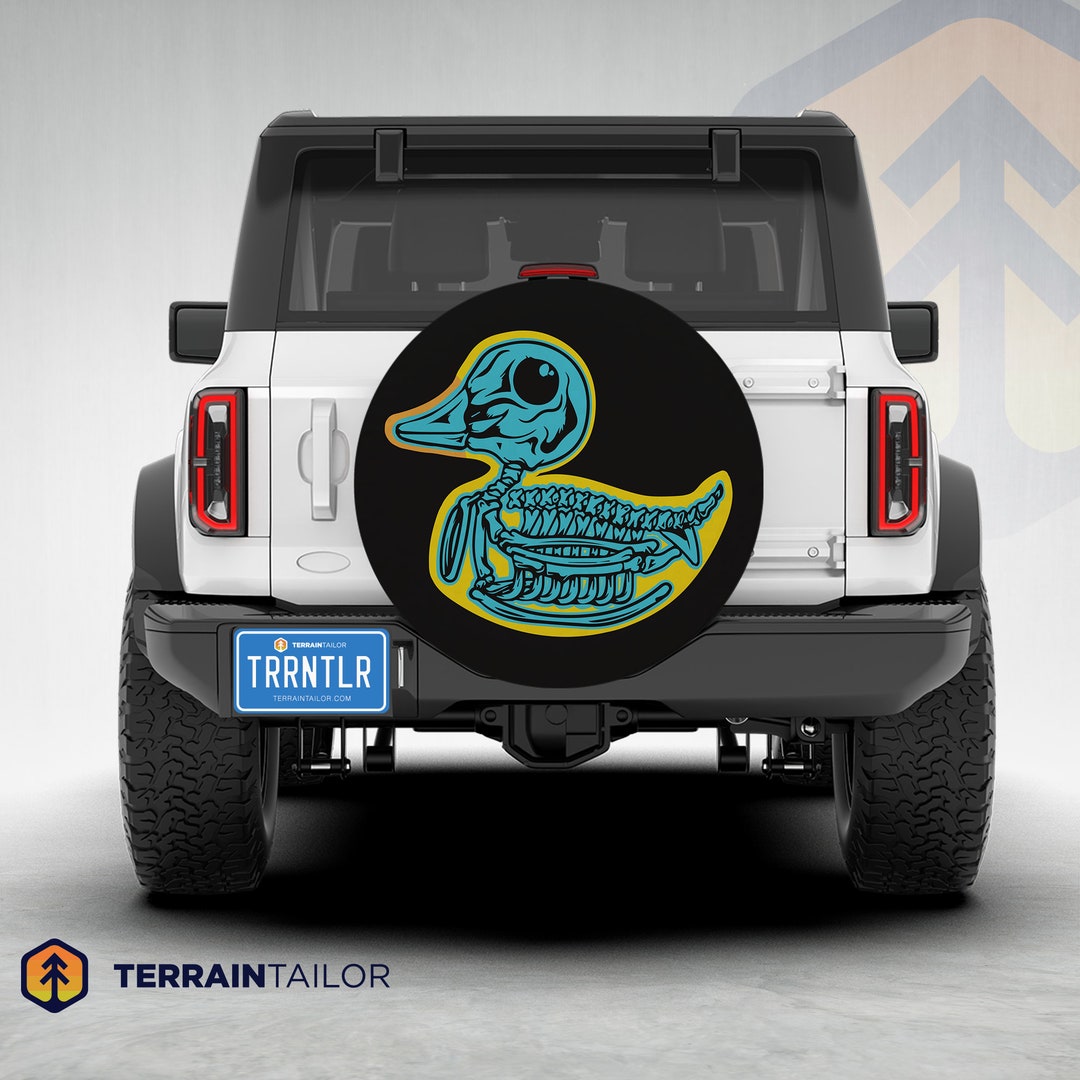 X-ray Vision Rubber Duck Skeleton Tire Cover Fits Jeeps, Broncos, Suvs ...