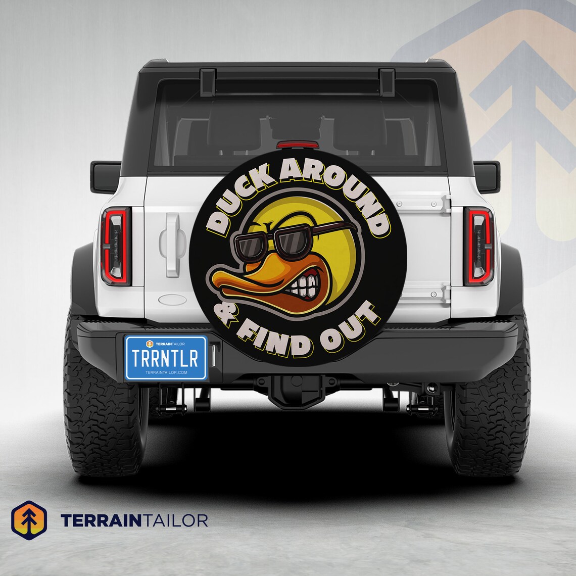 Angry Rubber Duck Spare Tire Cover: "duck Around and Find Out" – A ...